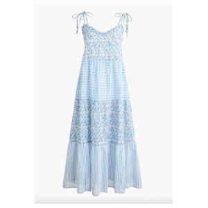 J Crew Dresses J Crew Ruffle Tiered Maxi Coverup Dress Camper Print Mix Poshmark